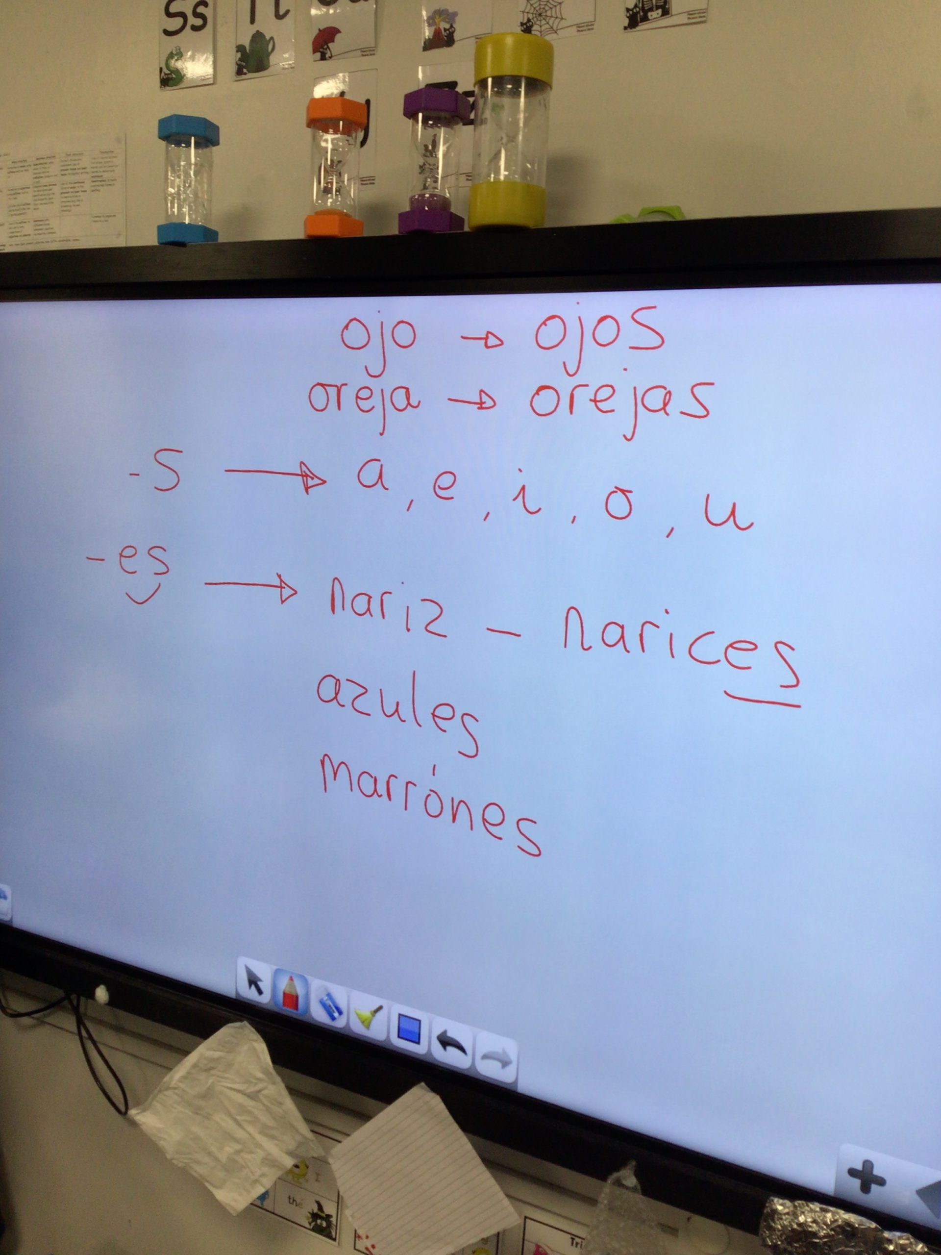 Plurals and singular nouns in Spanish. - Pleasant Street Primary School